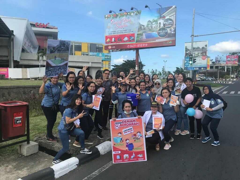 AJAK WARGA JAGA POLA HIDUP SEHAT, DINKES MANADO ALL OUT TURUN KE JALAN ...